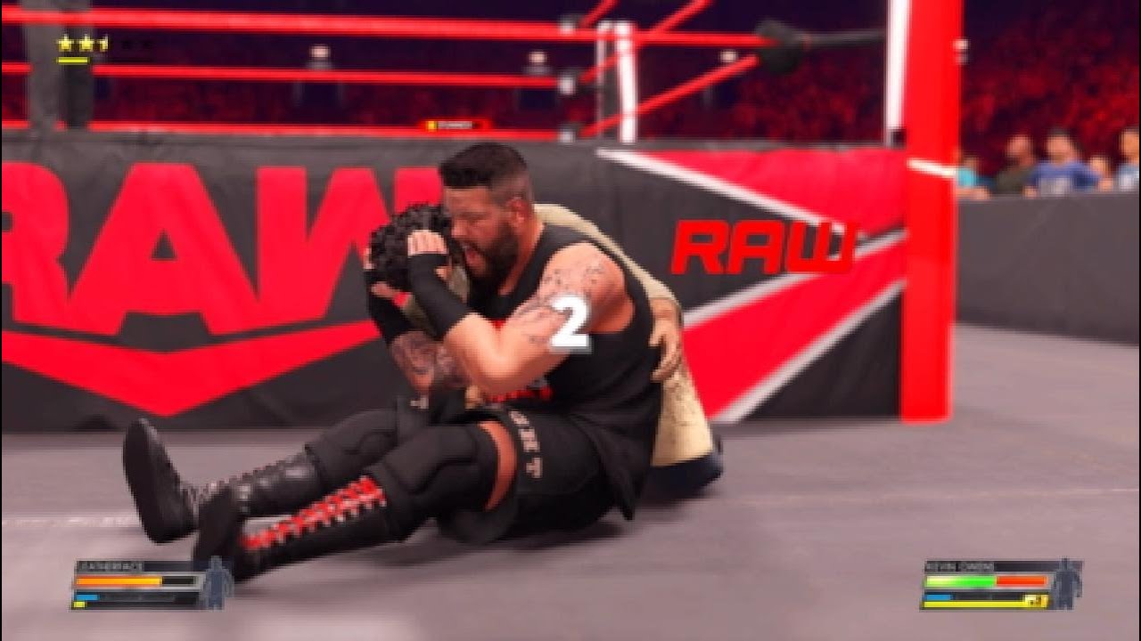 WWE 2K22 RAW KEVIN OWENS OBLITERATES LEATHERFACE!!!!!!!!!!!!!!! - YouTube