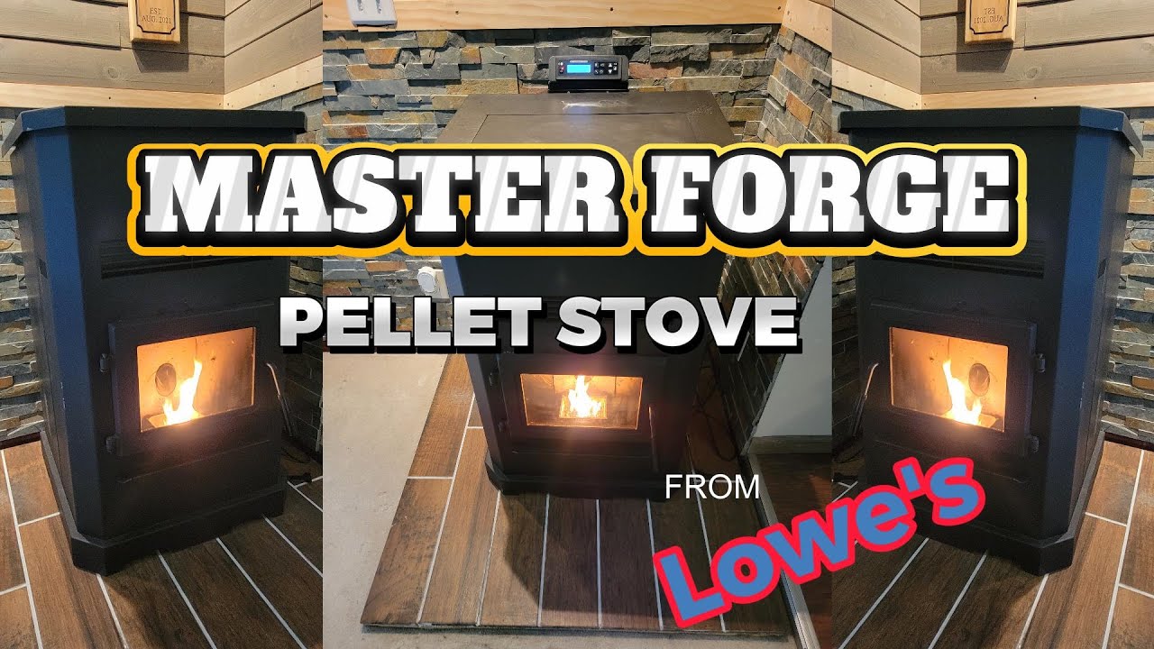 Master Forge pellet stove review. - YouTube