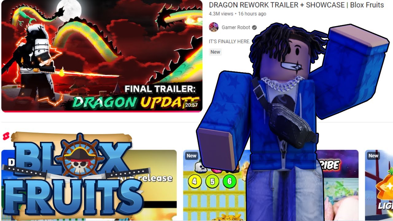 "Reacting to the New Blox Fruits Dragon Rework Trailer!" - YouTube