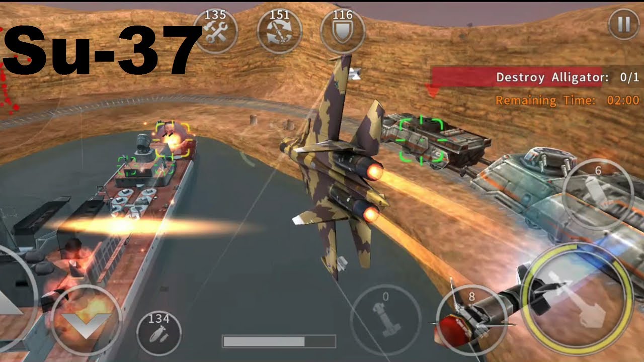gunship battle 2020 | Su 37 Terminator in episode 8 mission 9 - YouTube