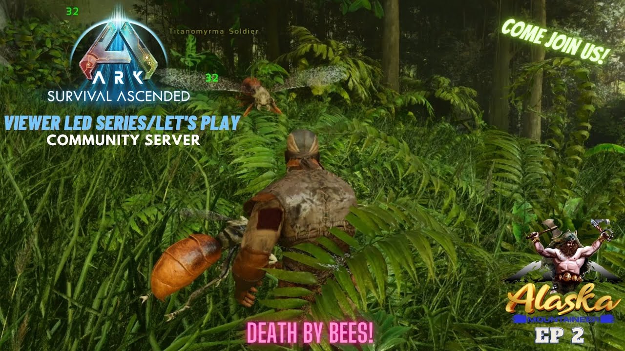 Ark Survival Ascended EP 2 Death by Bees! - YouTube