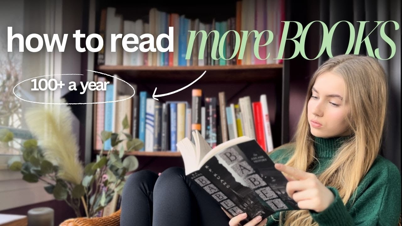 how to read more books – tips for everyone! - YouTube