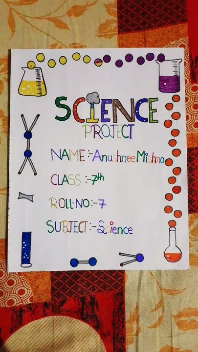 Border design for Science Project || easy || Front page decoration ...