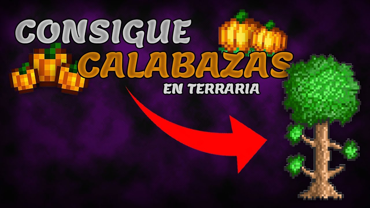 Como CONSEGUIR CALABAZAS en TERRARIA🎃 - YouTube