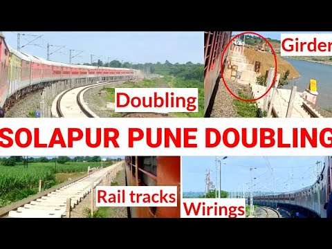 Solapur Pune Line Doubling and Electrification Status as of August ...