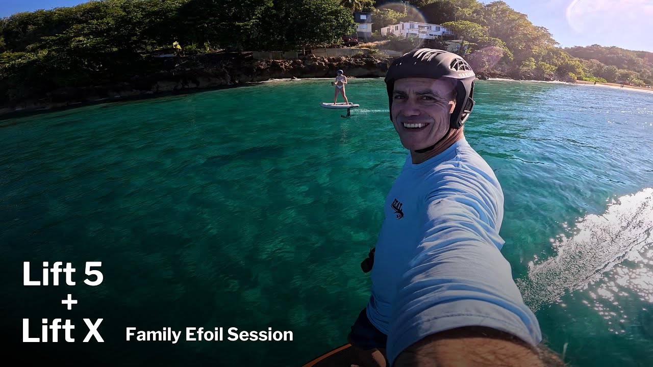 Lift 5 w/ Blowfish and Lift X Efoil Family Fun Session - YouTube