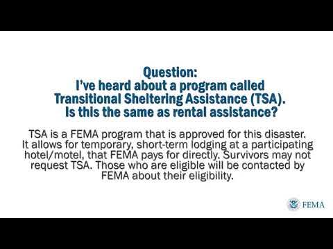 Question: Is Transitional Sheltering Assistance the same as rental assistance? - YouTube