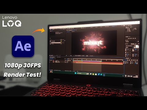After Effects Editing Test on Lenovo LOQ i5 13450HX RTX 3050 | Editing Test Render Test | Plays Tech