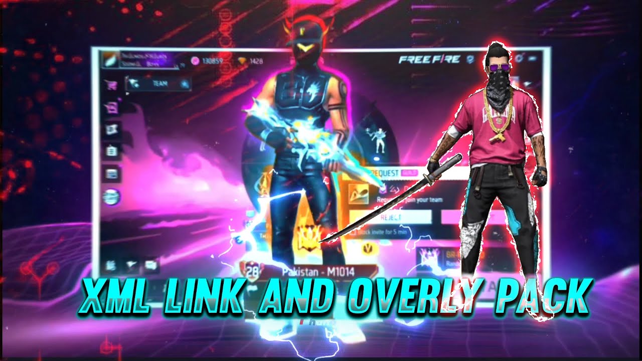 FREE FIRE LOBBY VIDEO EDITING ALIGHT MOTION EDIT XML AND OVERLY PACK IN ...