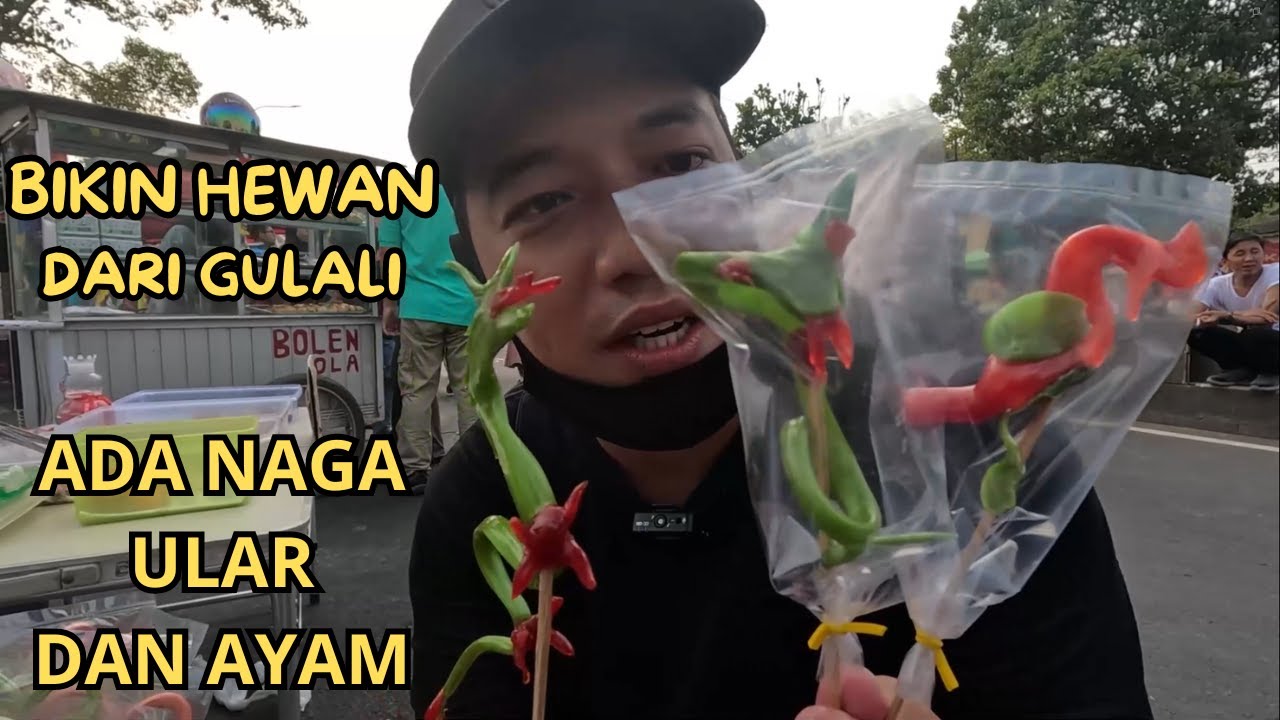 GULALI JADUL ANEKA BENTUK HEWAN - INDONESIAN STREET FOOD - YouTube
