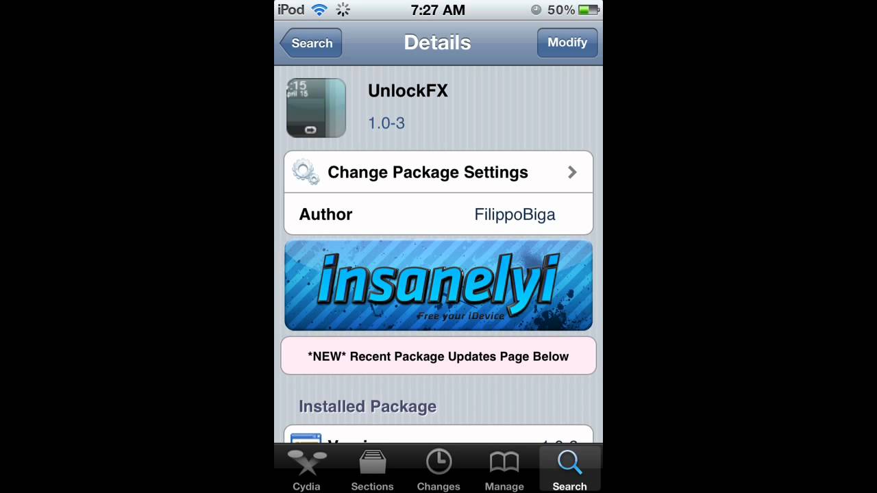 How to get an animation when you unlock your idevice - YouTube