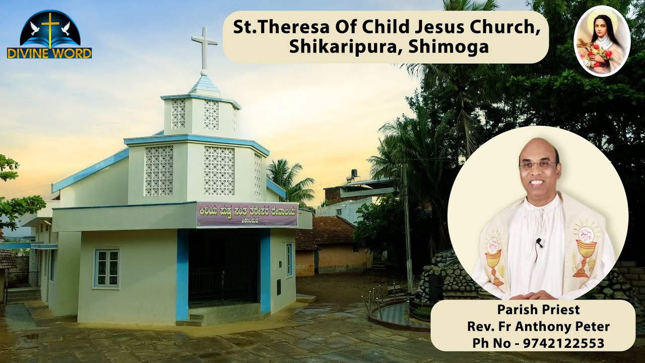 St Theresa of Child Jesus Church, Shikaripura, Shimoga - YouTube
