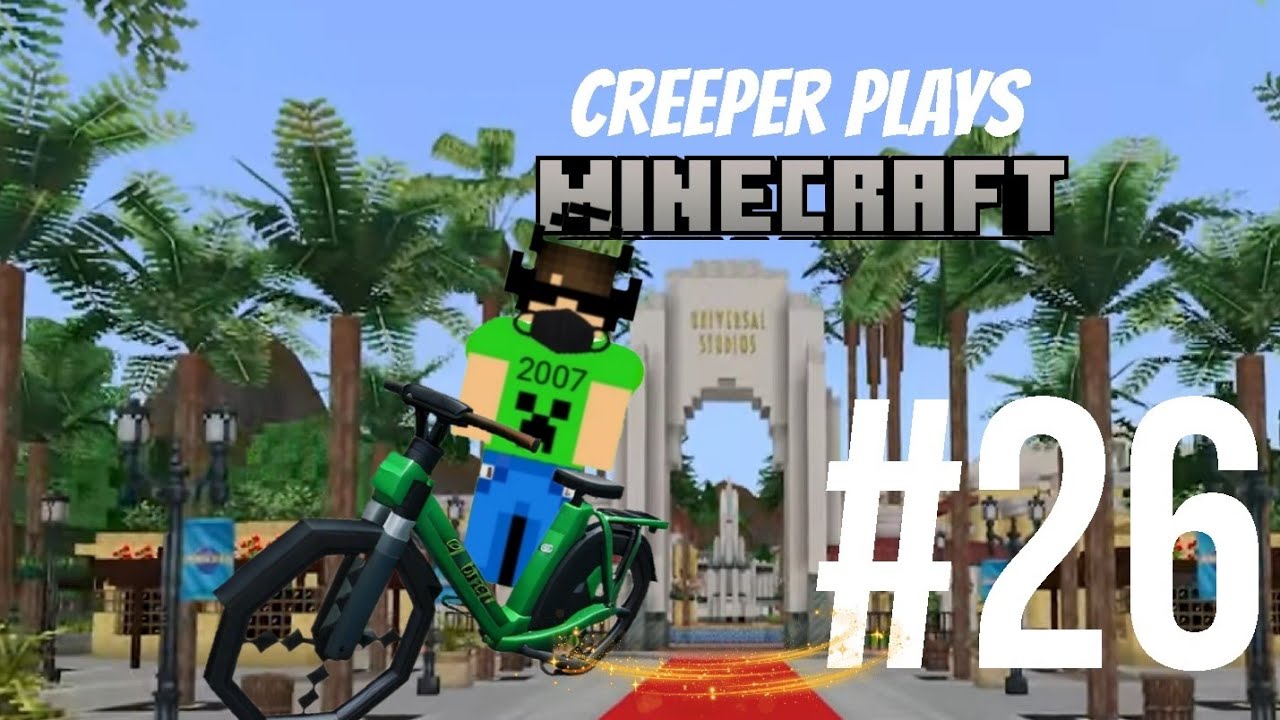 FLYING THE E.T. BIKE - Creeper plays minecraft #26 (survival) - YouTube