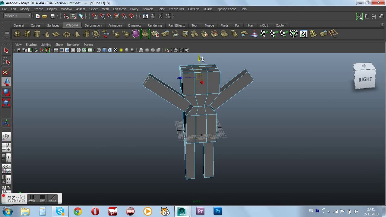 HOW TO MAKE HUMAN (EASY) IN AUTODESCK MAYA 2014 - YouTube