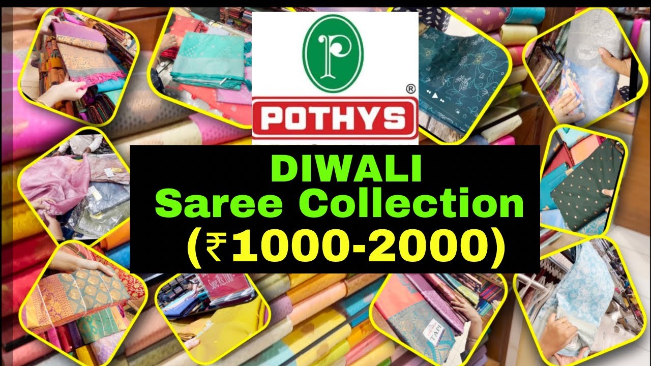 🔥POTHYS saree collection - Tnagar | Diwali collection | - YouTube