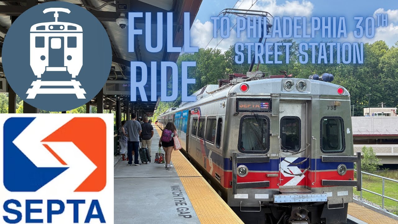 SEPTA Regional Rail: Full Ride from Wawa Station to Philadelphia 30th ...