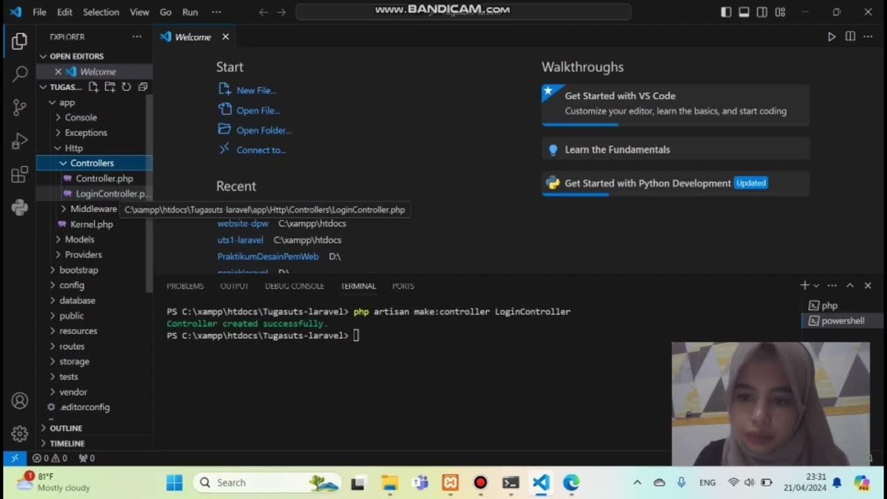 Membuat Form Login Menggunakan Laravel - YouTube