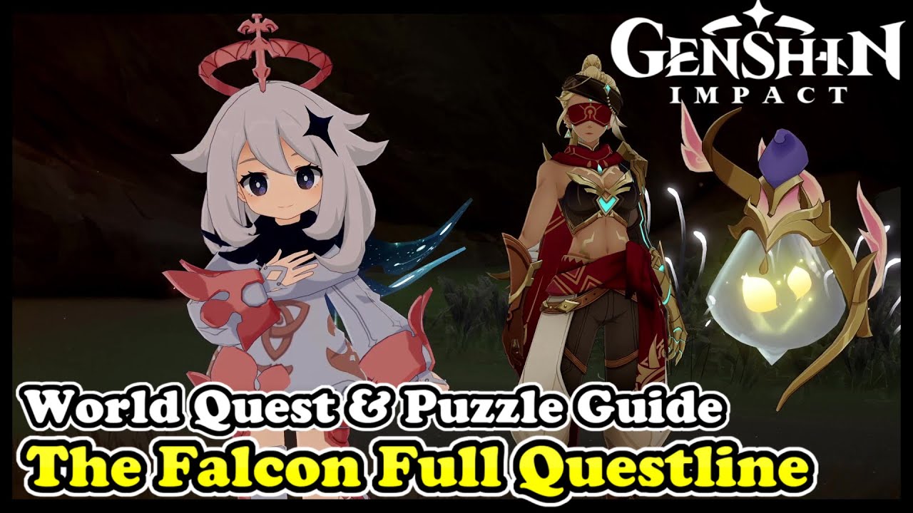 Genshin Impact The Falcon Full Questline World Quest & Puzzle Guide ...