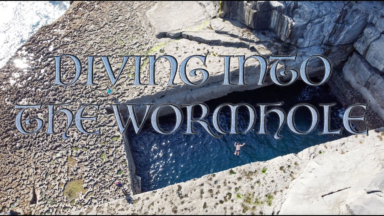 Diving into the Wormhole, Inismore, Aran Islands, Ireland - YouTube