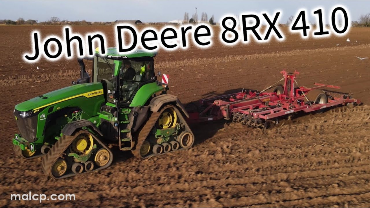 4Kᵁᴴᴰ John Deere 8RX 410 & Keeble Brothers Progressive cultivator ...