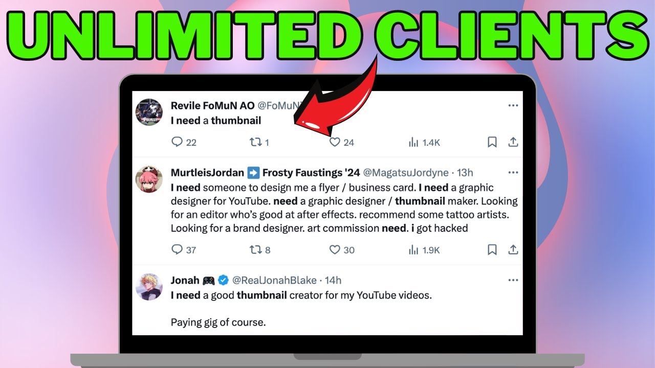 How to Get Infinite FREE Clients as a Thumbnail Designer ! - YouTube