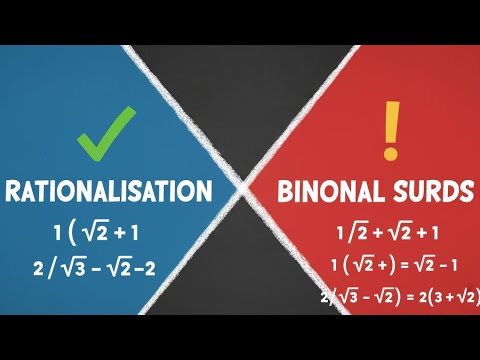 Rationalization of Binomial Surds Explained | Simplifying √a + √b ...