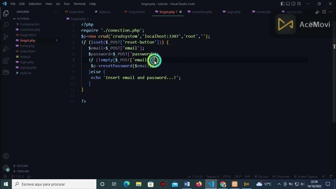 How to reset password using email PHP+MySQL - YouTube