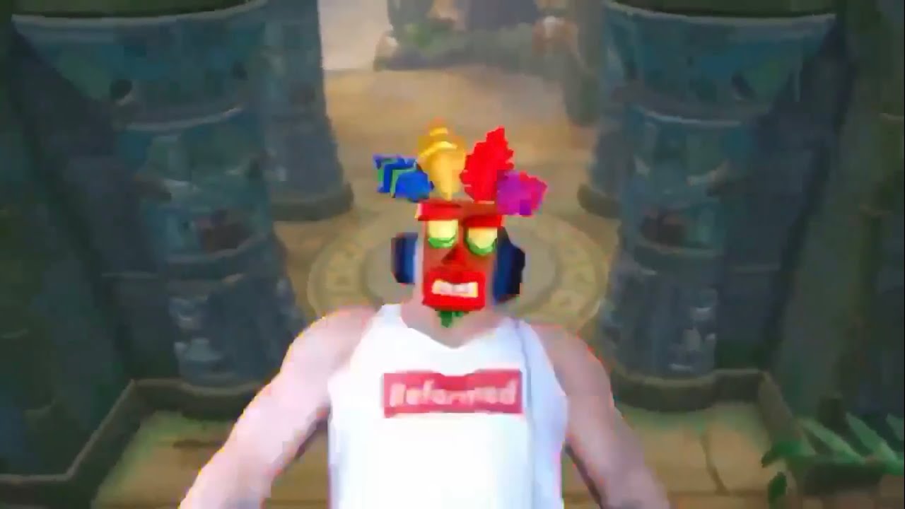 Aku Aku invincibility mask in real life. (Tyler1 - Crash Bandicoot ...