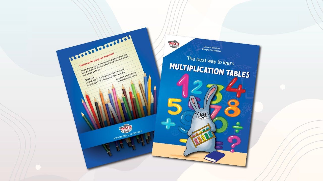 Math workbook for 7 years old. The best way to learn multiplication ...