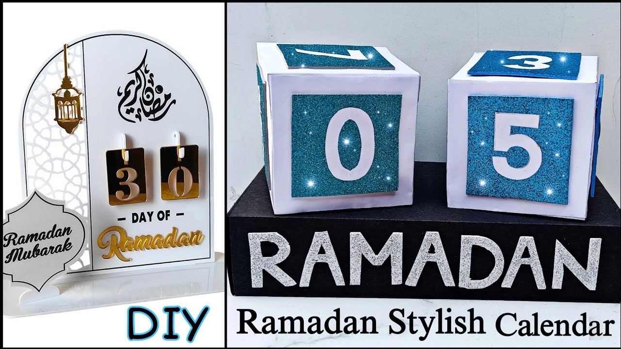 DIY Ramadan Stylish Calendar | Ramadan decoration craft ideas | Ramadan ...