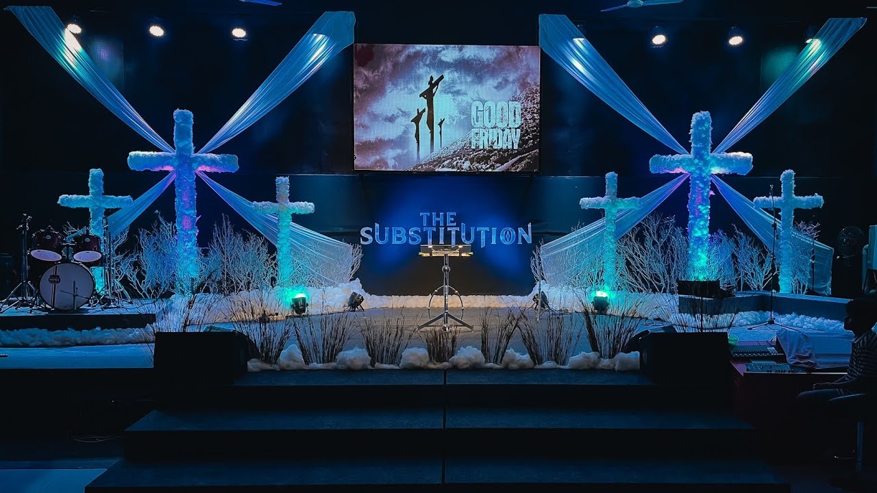 HMAG Stage Setup | Good Friday & Easter Service | Media Team Work ...