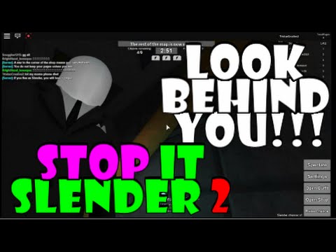 ROBLOX LOOK BEHIND YOU!!! STOP IT SLENDER 2 WITH CREEPER CRUSHER PLAYZ ...