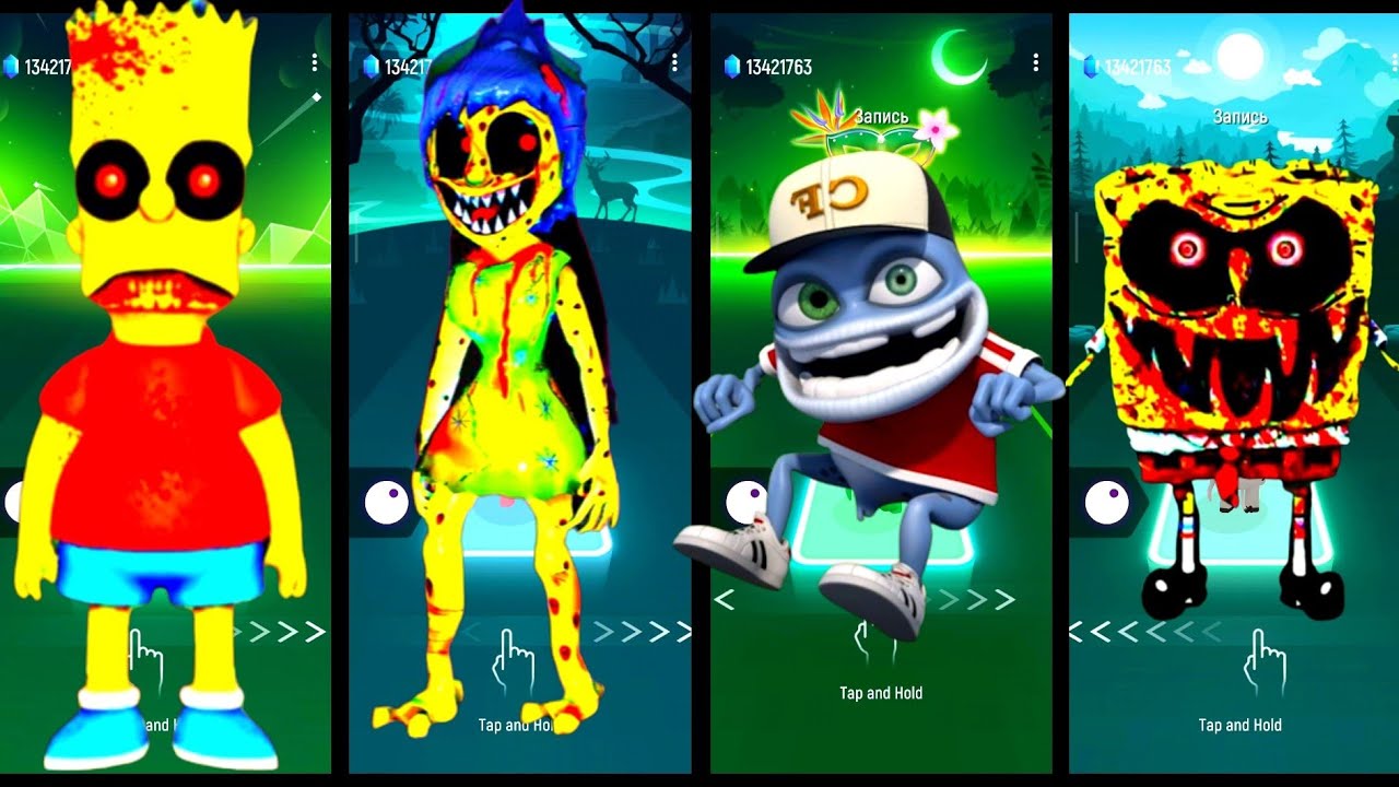 Simpsons Exe vs Inside Out Exe vs Crazy Frog Exe vs SpongeBob 🎶 Who ...