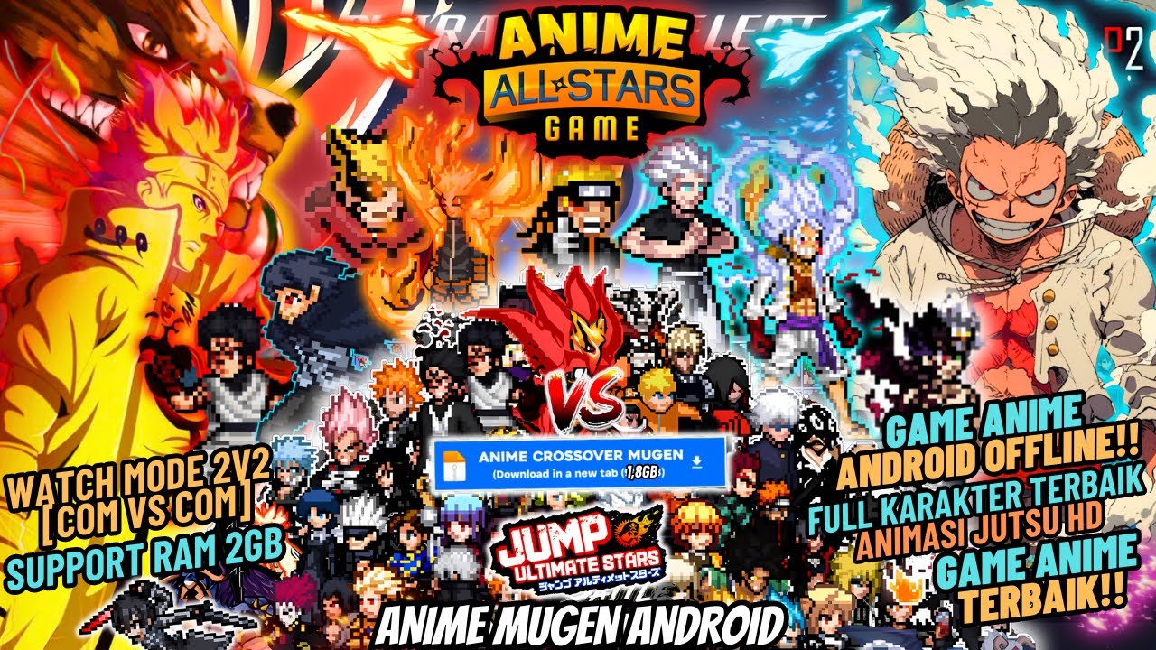 NEW UPDATE!! ANIME CrossOver Battle V2 Mugen Android - OFFLINE Watch ...