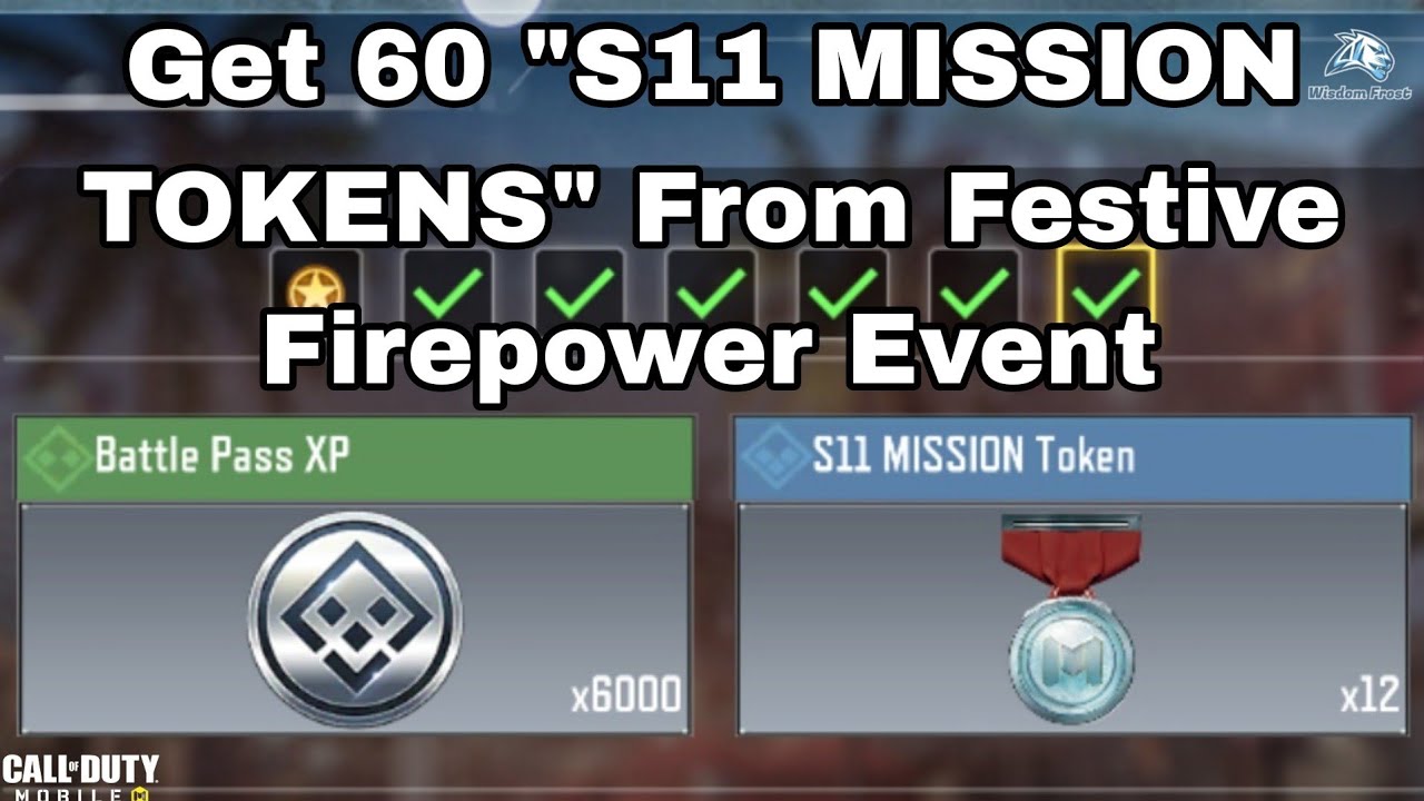 Get 60 S11 MISSION TOKENS From Festive Firepower Cod Mobile 2023 - YouTube