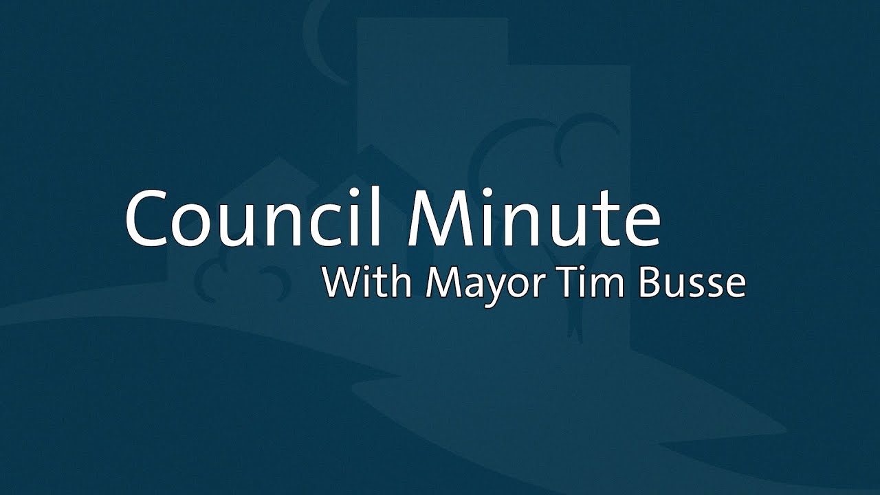 March 16 Council Minute with Mayor Tim Busse: COVID-19 Message - YouTube
