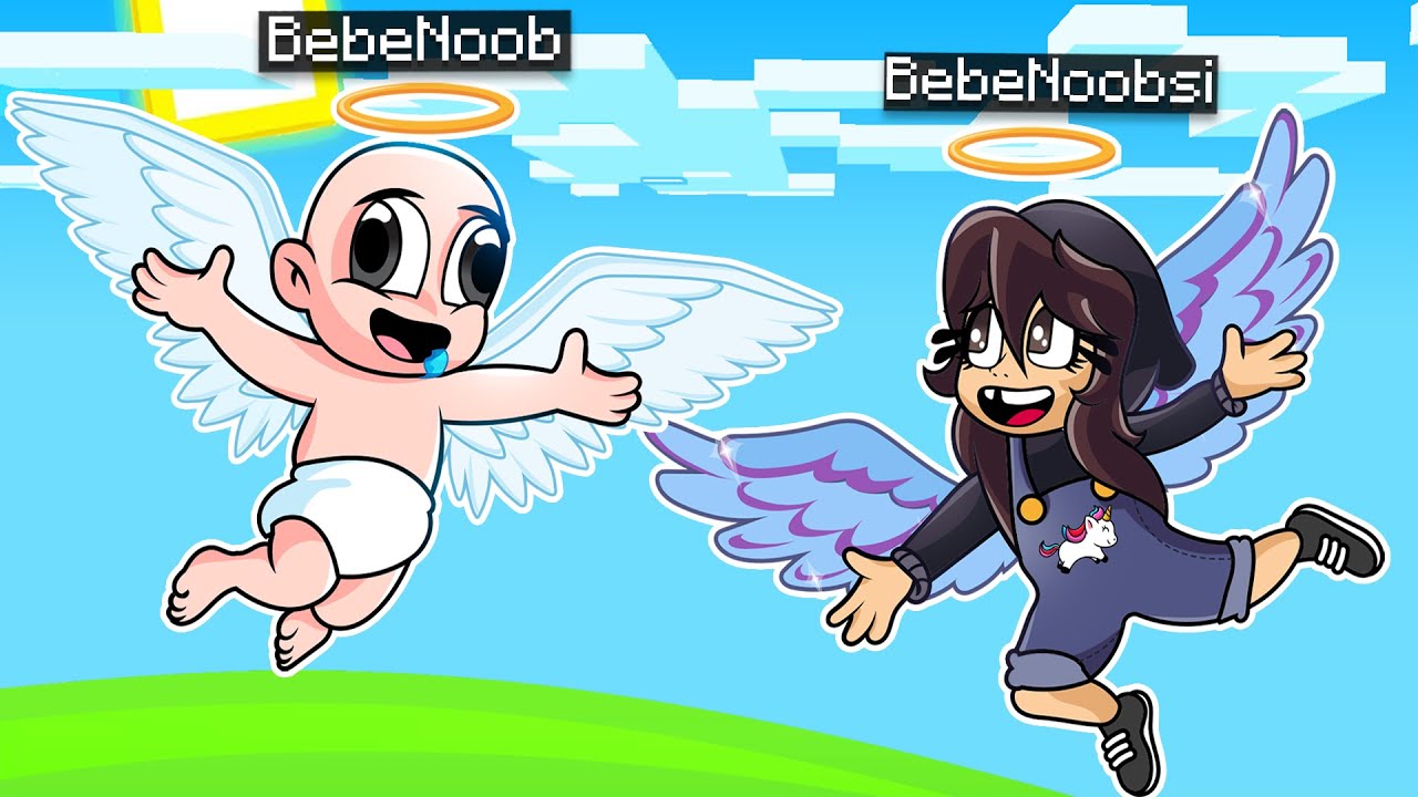 BEBE NOOB SE CONVIRTO EN UN ANGEL 😇😂 BEBE NOOB Y NOOBSI SON ANGELES EN ...