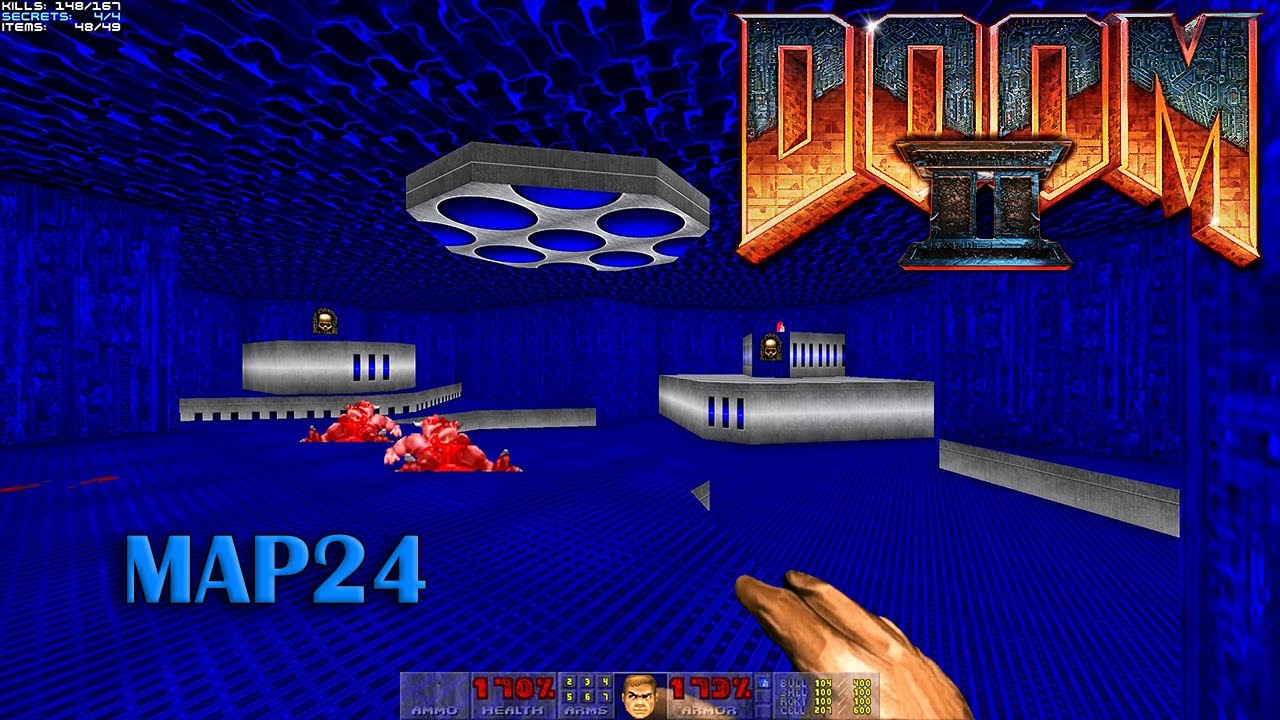 Doom II: Hell on Earth | MAP24: The Chasm | 100% Playthrough - YouTube