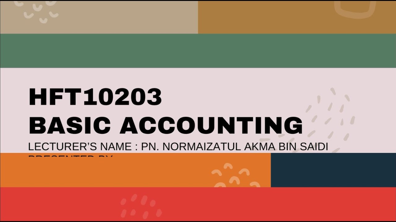 Case Study 1 ( Basic Accounting HFT10203 presentation video ) - YouTube