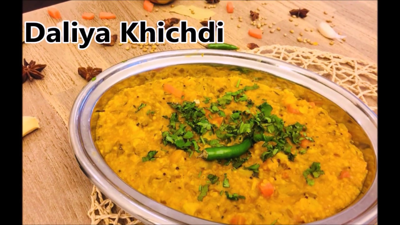 Daliya khichdi | Fada Khichdi | Cracked wheat khichdi - YouTube