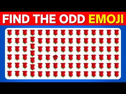 🔍😵 Find the Odd Emoji Challenge! Can You Spot Them All? 🤯👀
