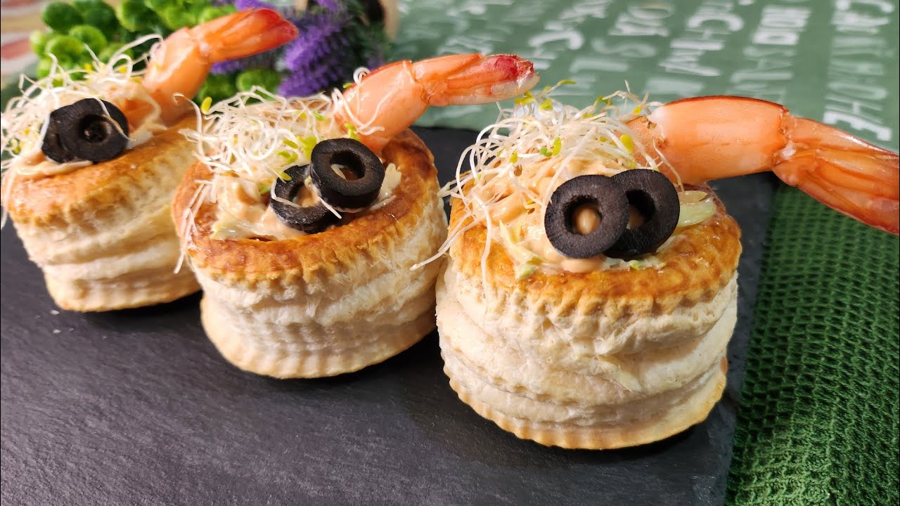 Delicias del Mar en Volovanes: Receta Exquisita de Volovanes Rellenos ...