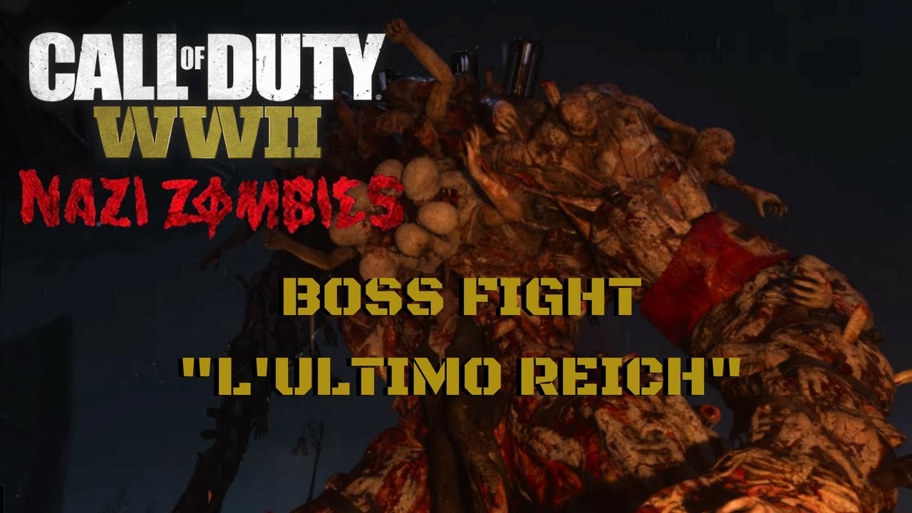 BOSS FIGHT L'ULTIMO REICH! COD WW2 Zombie - YouTube