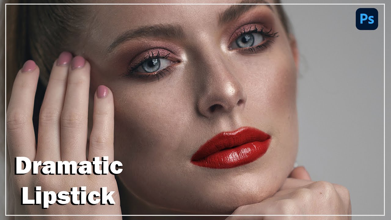How To Make Dramatic Lipstick in Photoshop - YouTube