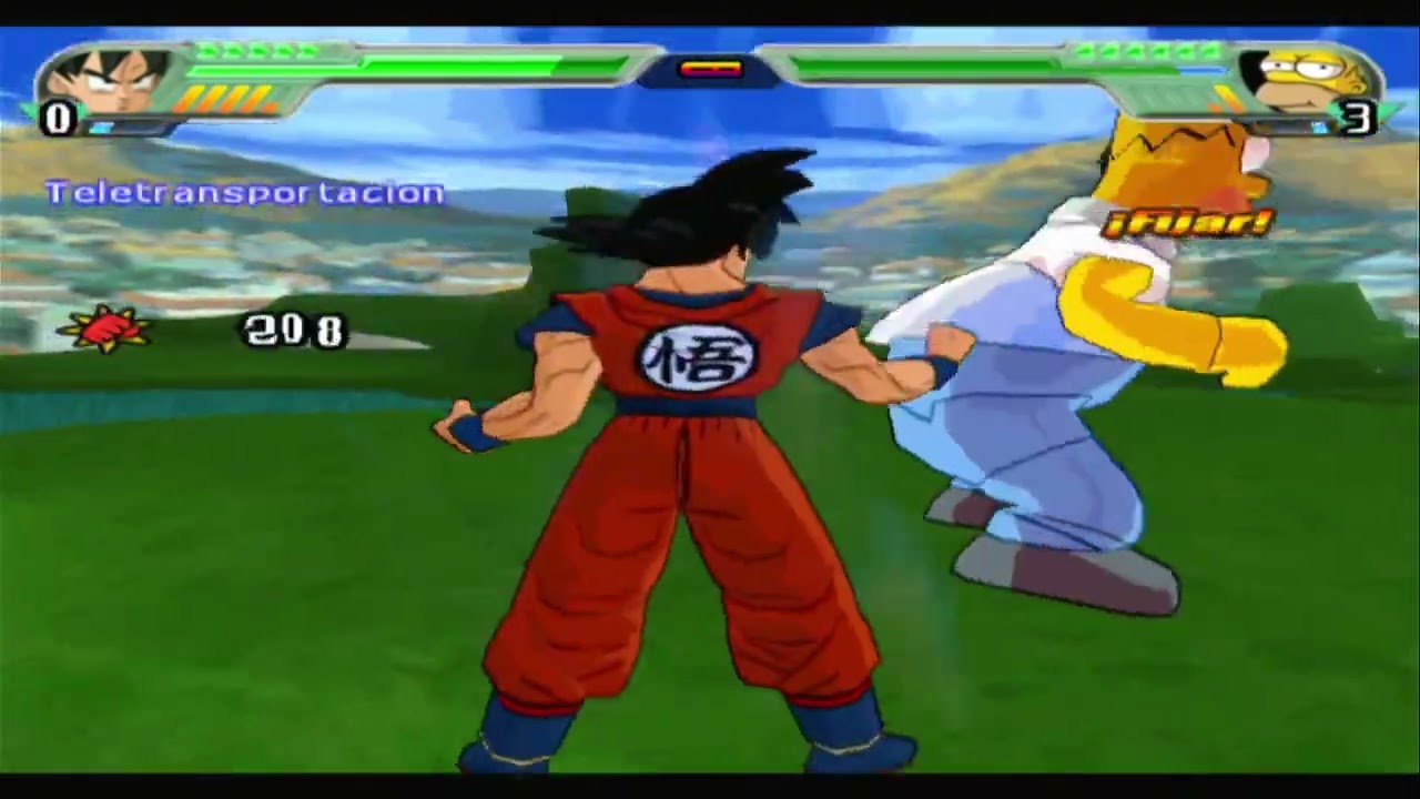 Goku Vs. Homer Simpson Dragon Ball Z Budokai Tenkaichi 3 Mods - YouTube