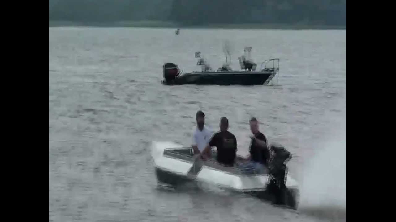 1744 Phowler Prowler prototype test 18 hp copperhead with three men 2 ...