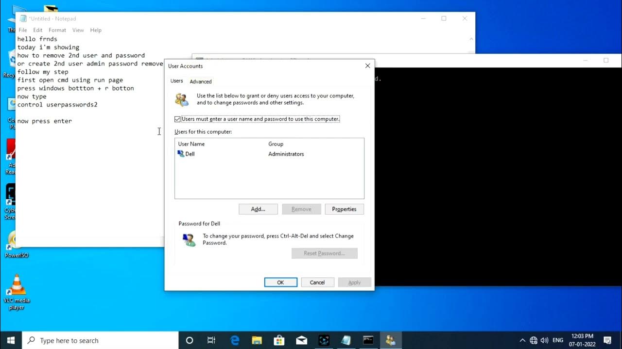how to remove administration password | create user account in windows ...