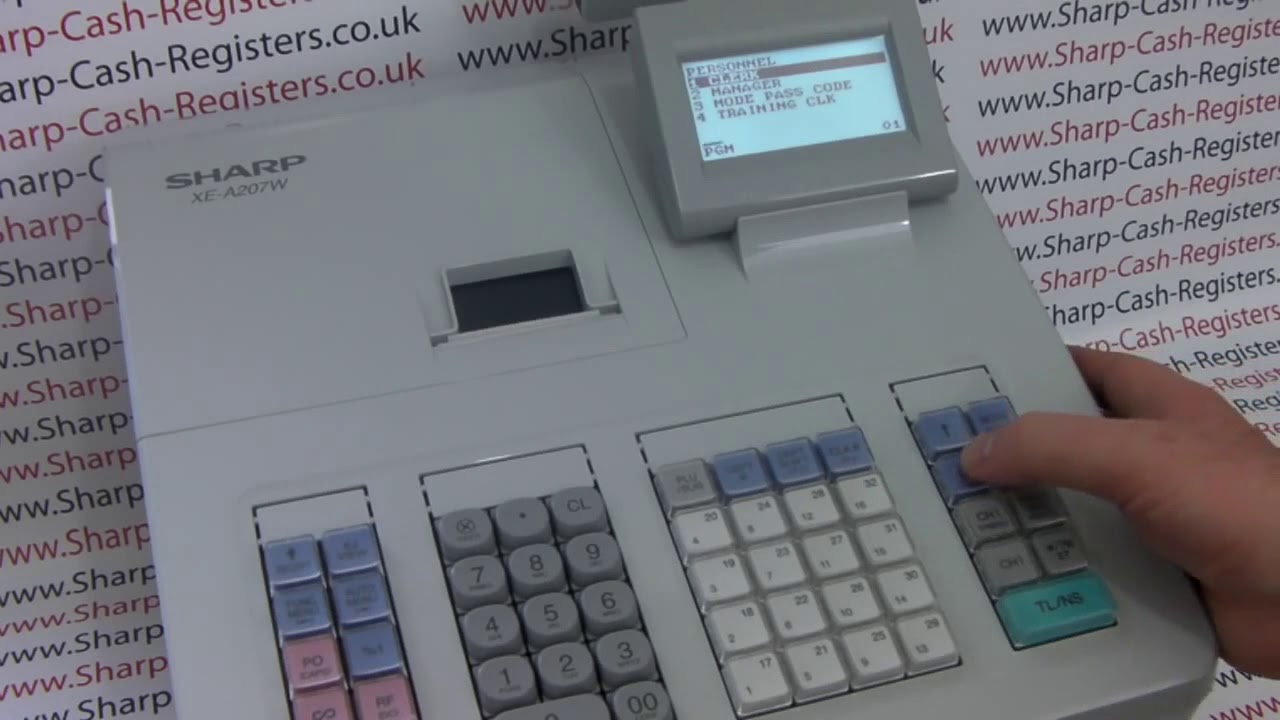 How To Program A Manager Passcode XEA177 / XEA207 / XEA217 XEA307 / XEA407 / XEA507 Cash ...