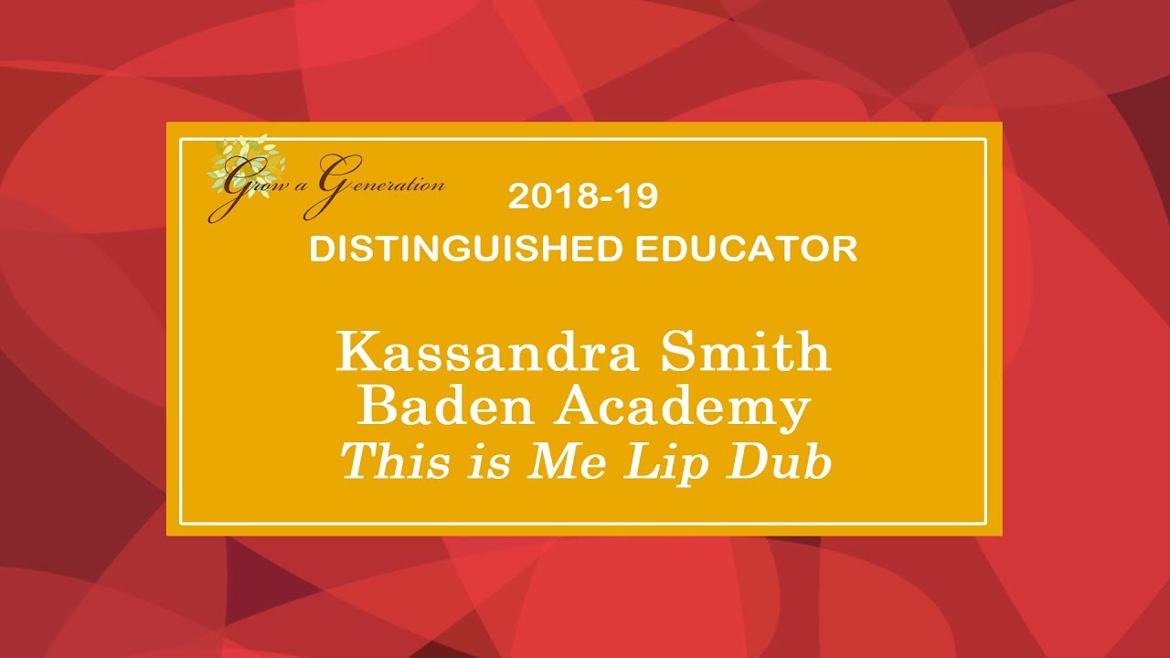 Kassandra Smith Distinguished Educator - YouTube