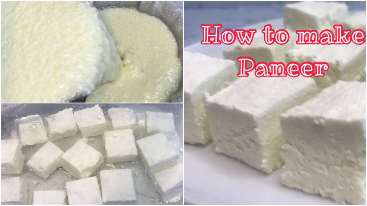 How to make paneer at home || Homemade Paneer || Paneer cubes - YouTube